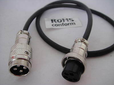 Vintage Cb Radio 4 pin Cobra - 5 pin Cobra Microphone Adapter Cable ...