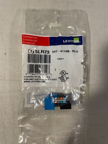 10 Leviton Keystone Jack Blue Plastic Series QuickPort Cable Type 5LR73 ...
