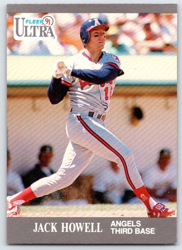 1991 Fleer Ultra Baseball Card Jack Howell #47 California Angels | eBay