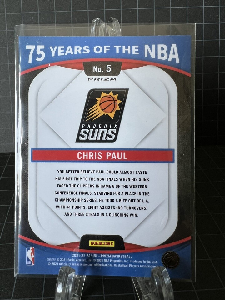 🫥 2021-22 Chris Paul Donruss Optic Basketball 75 Years Of The NBA #5 ...
