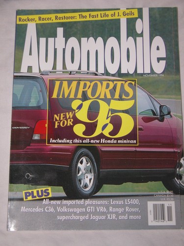 Automobile Magazine November 1994, Lexus LS400, Mercedes C36 ...