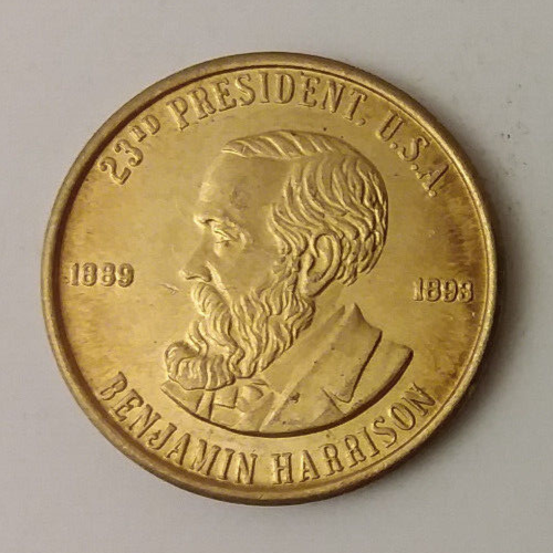 Benjamin Harrison 23rd President Coin Medal Token 28mm | eBay