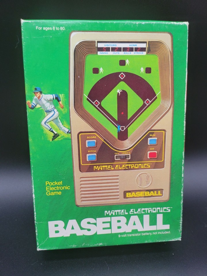 Mattel BASEBALL Vintage VTG Handheld Electronic Arcade game NEW NIB ...