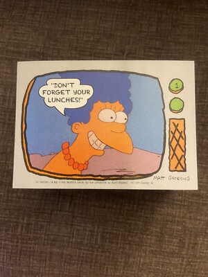 The Simpsons Trading Cards 1990 Topps | eBay