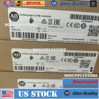 New Sealed Allen Bradley 1756-L75 /B ControlLogix 32 MB Controller ...