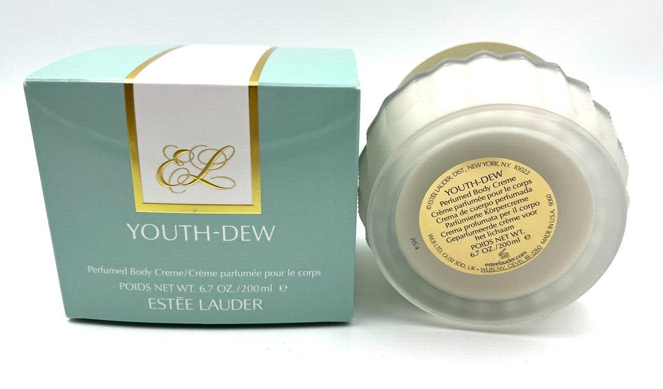 New in Box! Youth Dew by Estee Lauder for Women Perfumed Body Cream ~ 6 ...