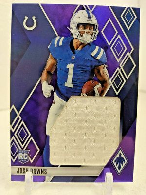 JOSH DOWNS #/75 JUMBO PATCH Jersey Purple Prizm 2023 Panini Phoenix ...