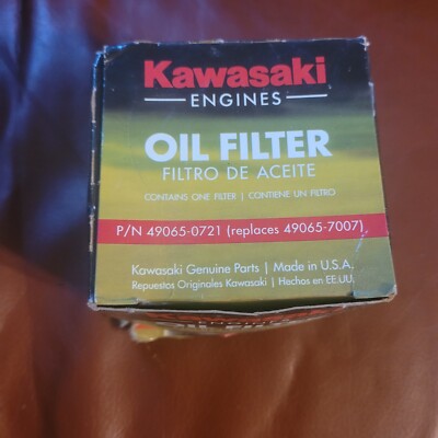 KAWASAKI ENGINES OIL FILTER P/N 49065-0724 REPLACES 49065-7010 | eBay