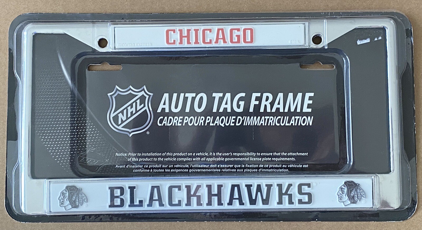 CHICAGO BLACKHAWKS CHROME LICENSE PLATE FRAME *NEW* IN STOCK | eBay