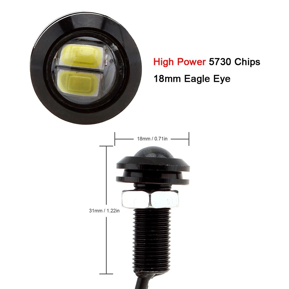 2pcs Auto LED Light Bulbs 120LM 6000K Bright White Waterproof Parts | eBay