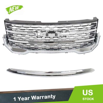 84818781 For 2020-2022 GMC Acadia Front Upper Grille Denali & Hood ...