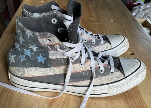 Converse Chuck Taylor All Stars High Top Distressed Flag Sneakers Mens ...