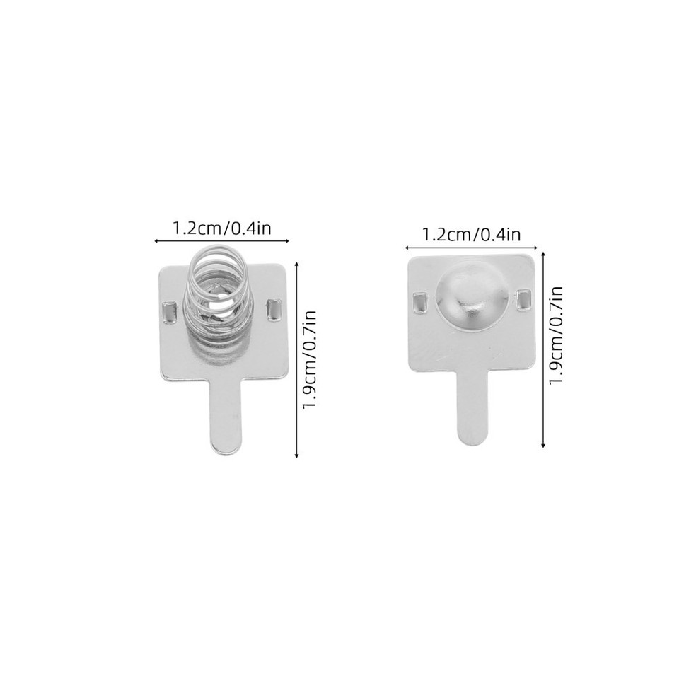 20 Pcs Battery Spring Clip Aa Cell Contact Plates Connector Clips ...