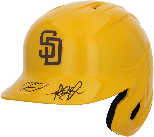 Manny Machado & Fernando Tatis Jr. Padres Signed Chrome Replica Batting ...