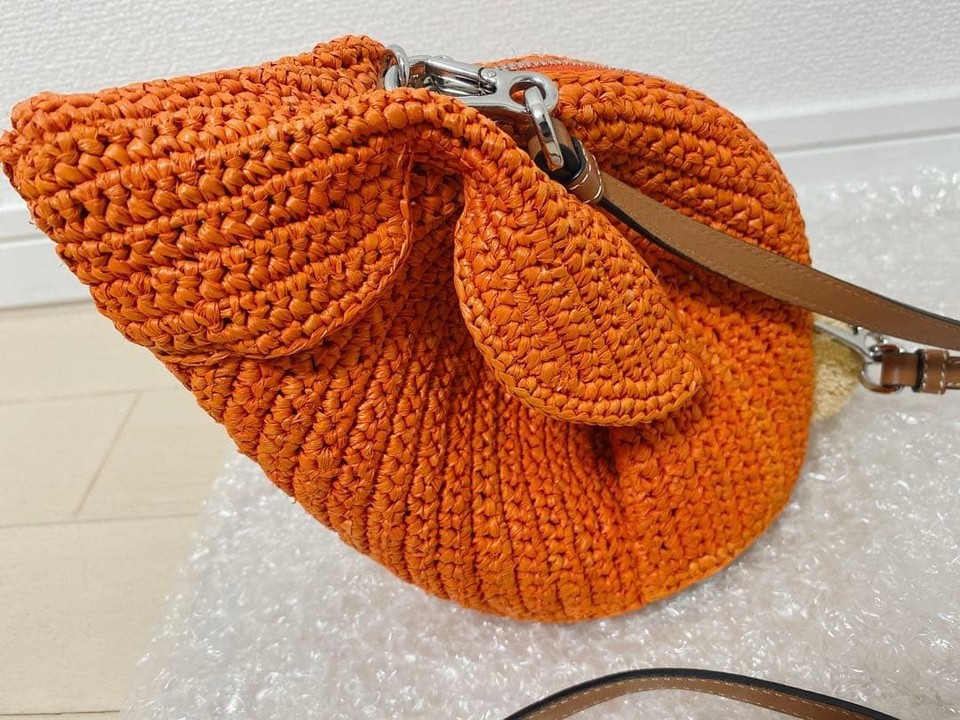 LOEWE Women Bag Shoulder Rabbit Limited Edition VHTF Orange LOEWE used ...