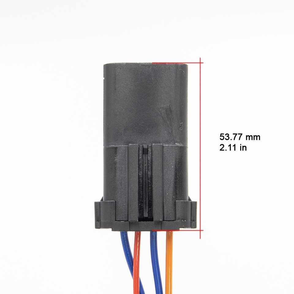 Connector for Chrysler, Dodge, Jeep, Ram, Fiat. SET. 4 Pin. 5013978AA ...