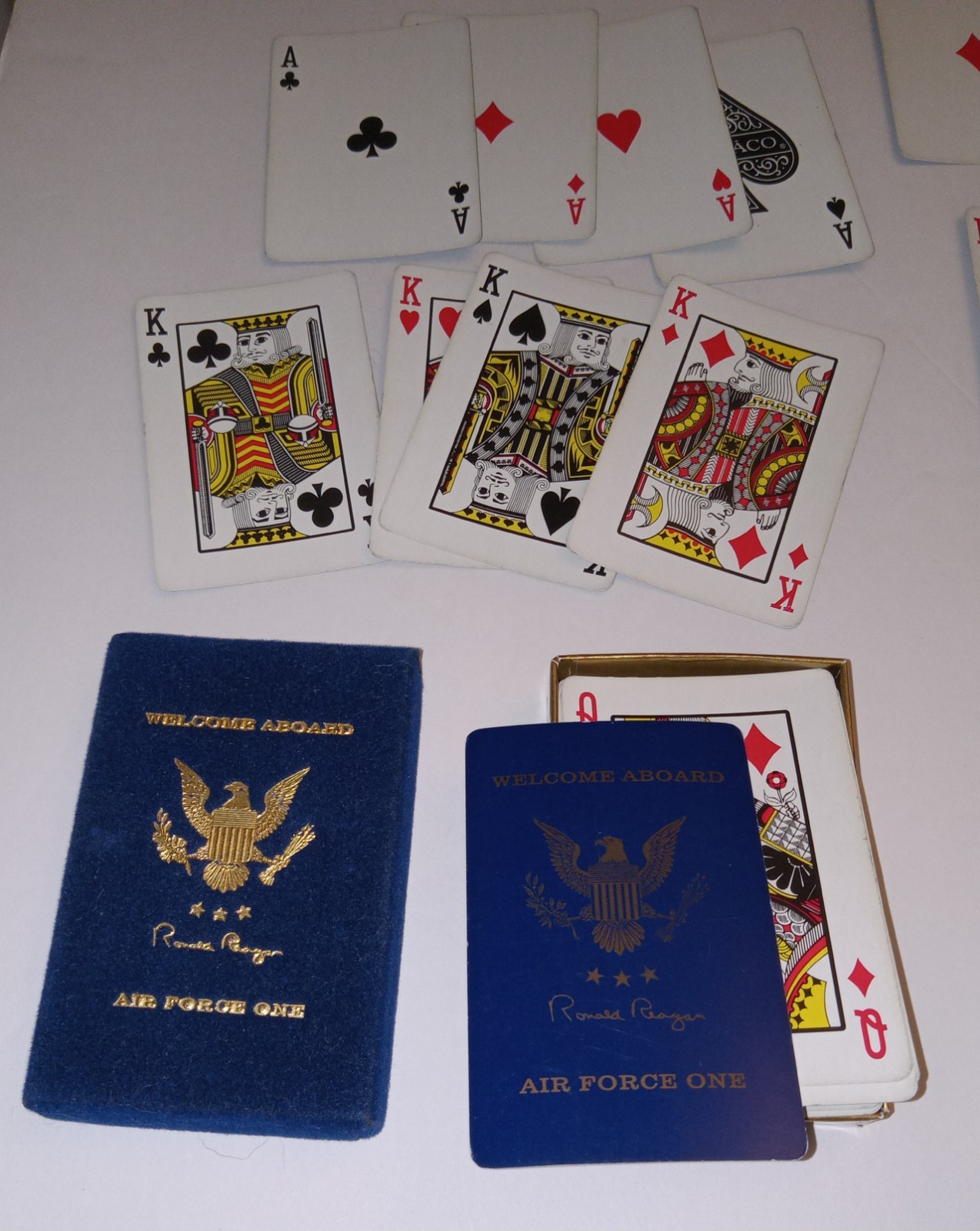 RARE Vintage Ronald Reagan President of USA Air Force One Playing Cards ...