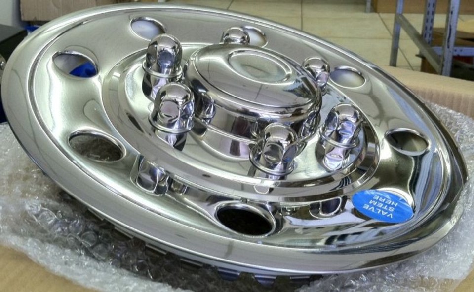 (1) 15" Stainless Steel Trailer Wheel Hub Caps Rim Covers | SHARP ...