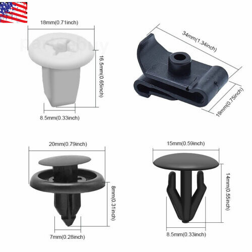 UNDER ENGINE COVER CLIPS UNDERBODY MUDGUARD SHIELD SCREW FIT TOYOTA ...