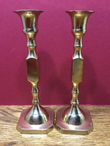 Pair of 7 1/2" Brass Candlesticks Made in India | eBay