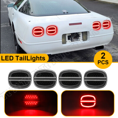 For 90-1996 Chevy Chevrolet Corvette C4 LED Tail Lights Brake Turn ...