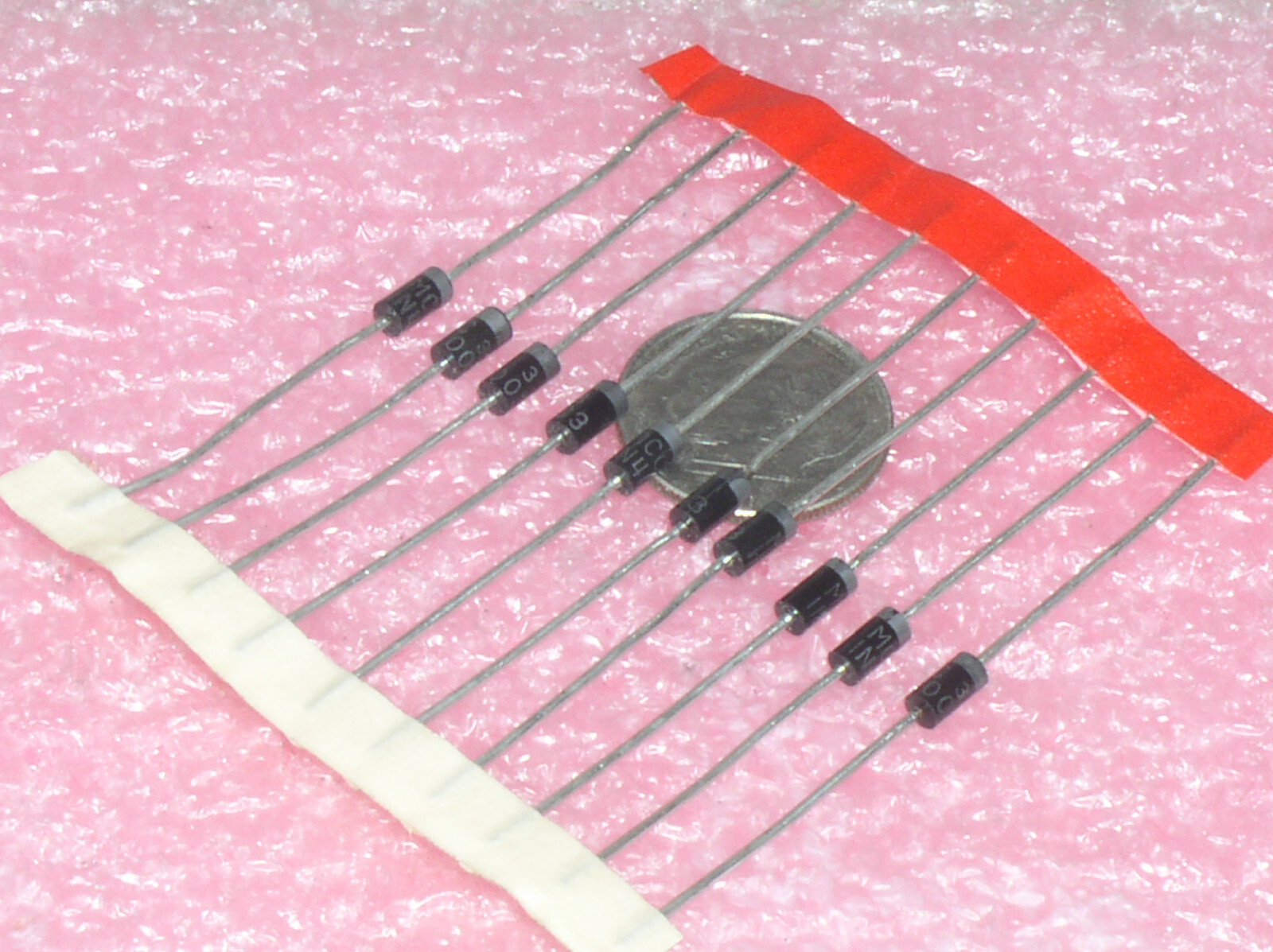 10 MCC 1N4003 STANDARD 1A 1 A AMP RECTIFIER DIODE 200V DO41 WITH USA ...