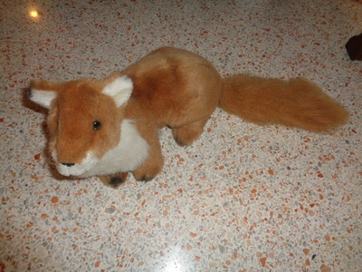 Fox 1992 Stuffed Plush 10" w/ bushy tail TMC Soundprints red brown ...
