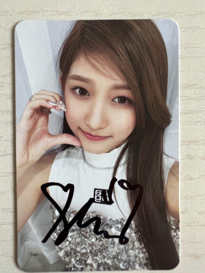 IVE [After Like] Autographed Signed Photo card PC Fansign | eBay