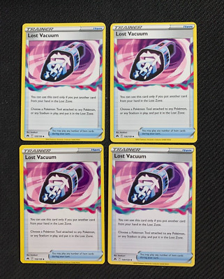 Pokémon TCG x4 Lost Vacuum Crown Zenith 135/159 Regular Uncommon ...
