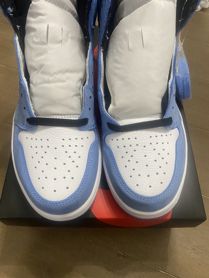 Nike Air Jordan 1 Retro High OG - University Blue UNC Men’s Sz 10.5 | eBay