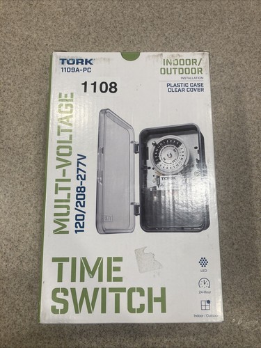 TORK 1109A-PC Indoor-Outdoor Time Switch 24 Hour Multi-Voltage 120/208 ...