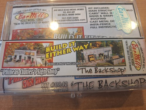 HO Scale BAR MILLS 'PHINEAS CLUTTER'S OR THE BACKSHOP' LASER KIT #0842 ...