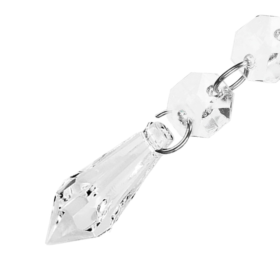 10PCS Acrylic Pendant 15cm Clear Long Drop Shape For Chandeliers Baby ...