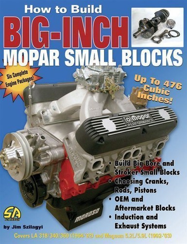 How To Build A Small Block Mopar 408, 418 Or 476 Stroker Engine Book | eBay