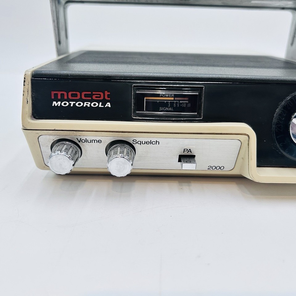 VINTAGE MOCAT MOTOROLA 2000 CB RADIO, MOBILE 23 CHANNEL UNTESTED | eBay