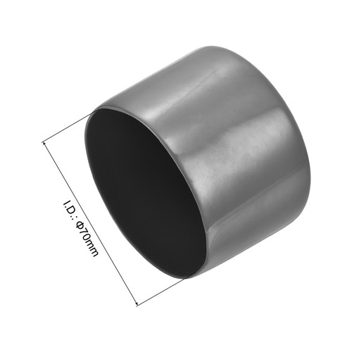 8pcs Rubber End Caps 70mm ID Vinyl Round End Cap Thread Protectors Dark ...