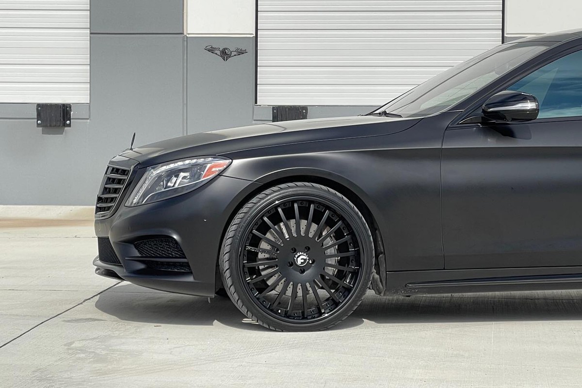 Mercedes S55 Amg Forgiato 22” Forgiato 713 3 Wheels Installed On Our