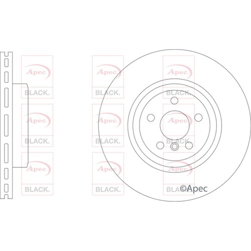 2x Brake Discs 2-Piece Vented For BMW Z4 G29 M40i Apec Black Rear ...