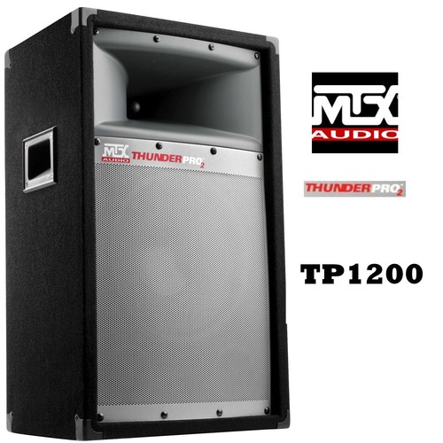 MTX TP1200 ThunderPro2 12" 150-Watt 2-Way Loud Cabinet DJ PA Audio ...