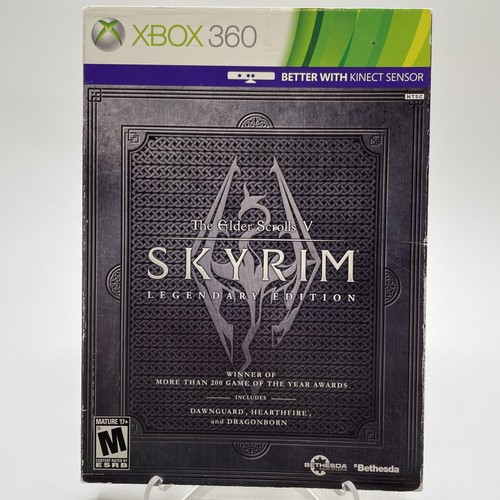 The Elder Scrolls V 5 Skyrim Legendary Edition Xbox 360 CIB Complete ...