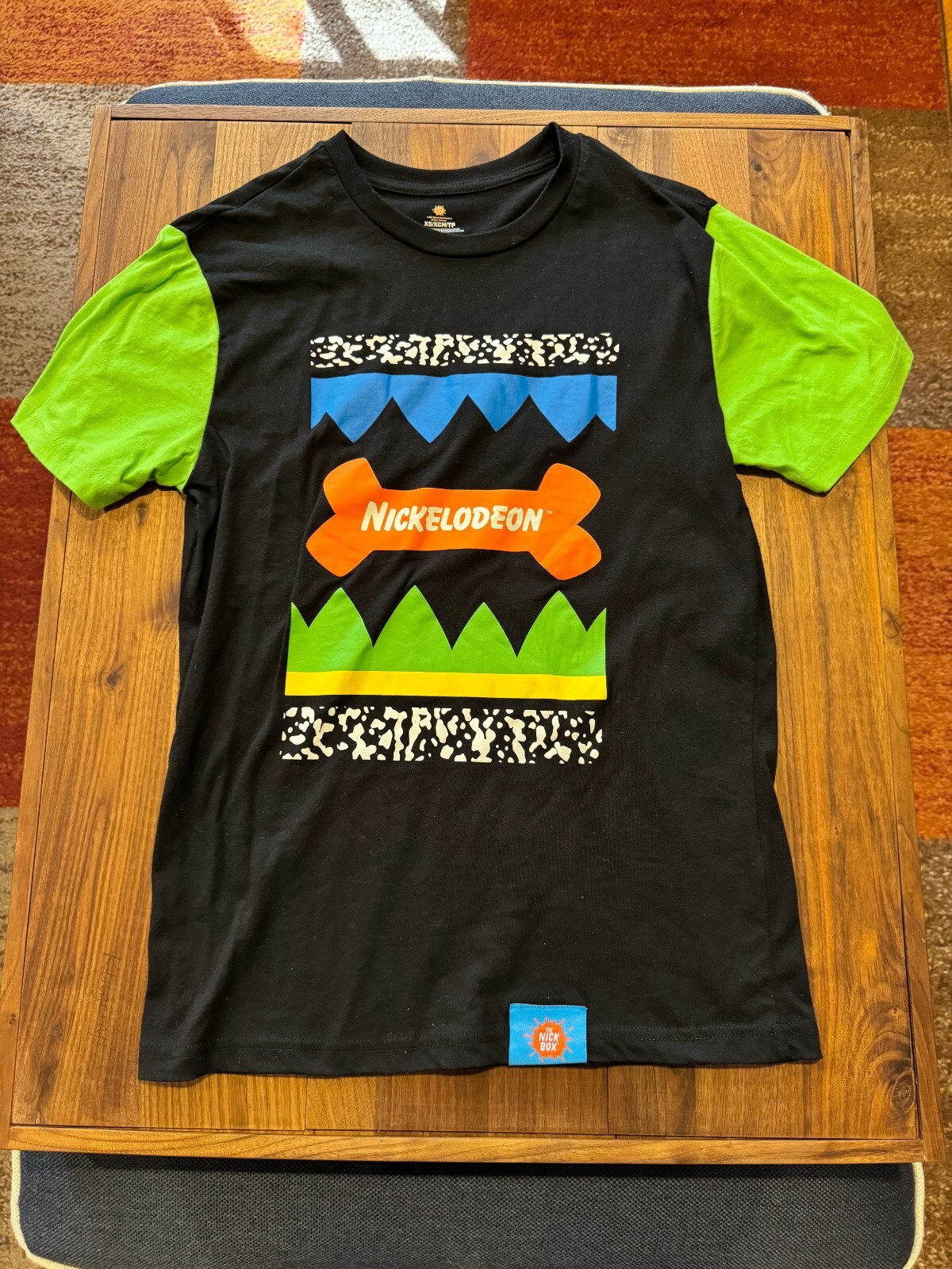 Nick Box Nickelodeon Logo Graphic T-Shirt Size Adult … - Gem