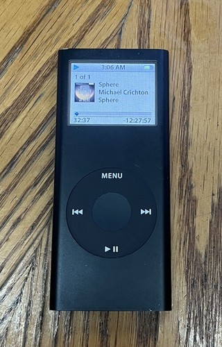 Apple iPod Nano 2nd Generation Black Great Condition 8GB Model No ...