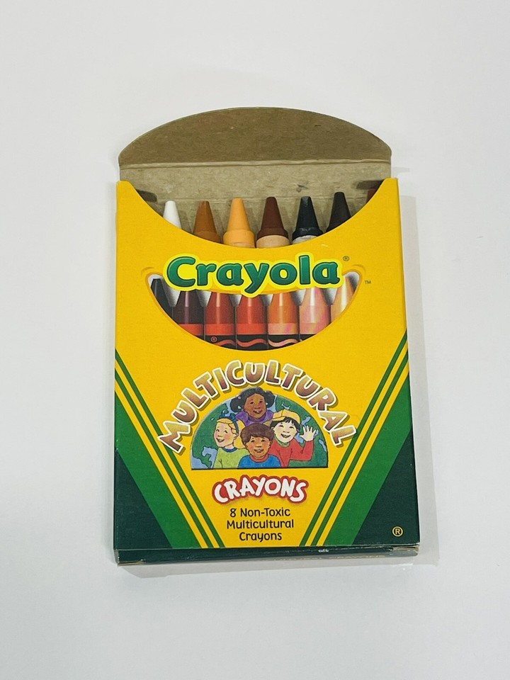 New Vtg 2003 Crayola Crayons Multicultural 8 Count Skin Tones Binney ...