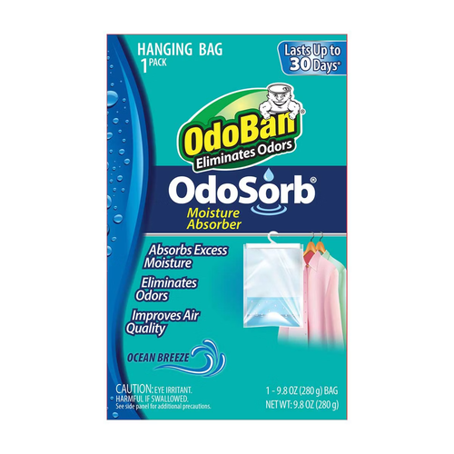 OdoBan Eliminates Odors OdoSorb Moisture Absorber Ocean Breeze Hanging ...