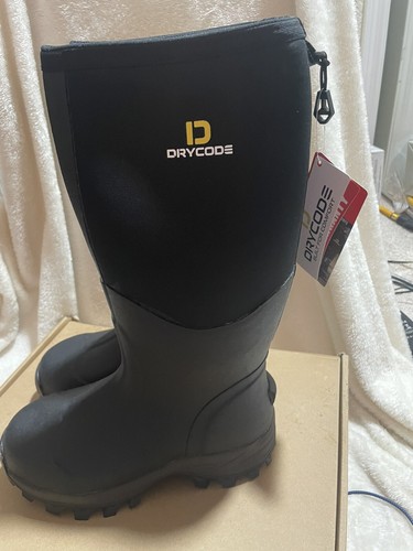 DRYCODE Neoprene Rubber Muck Work Boots Mens Sz Waterproof Rubber Boot ...