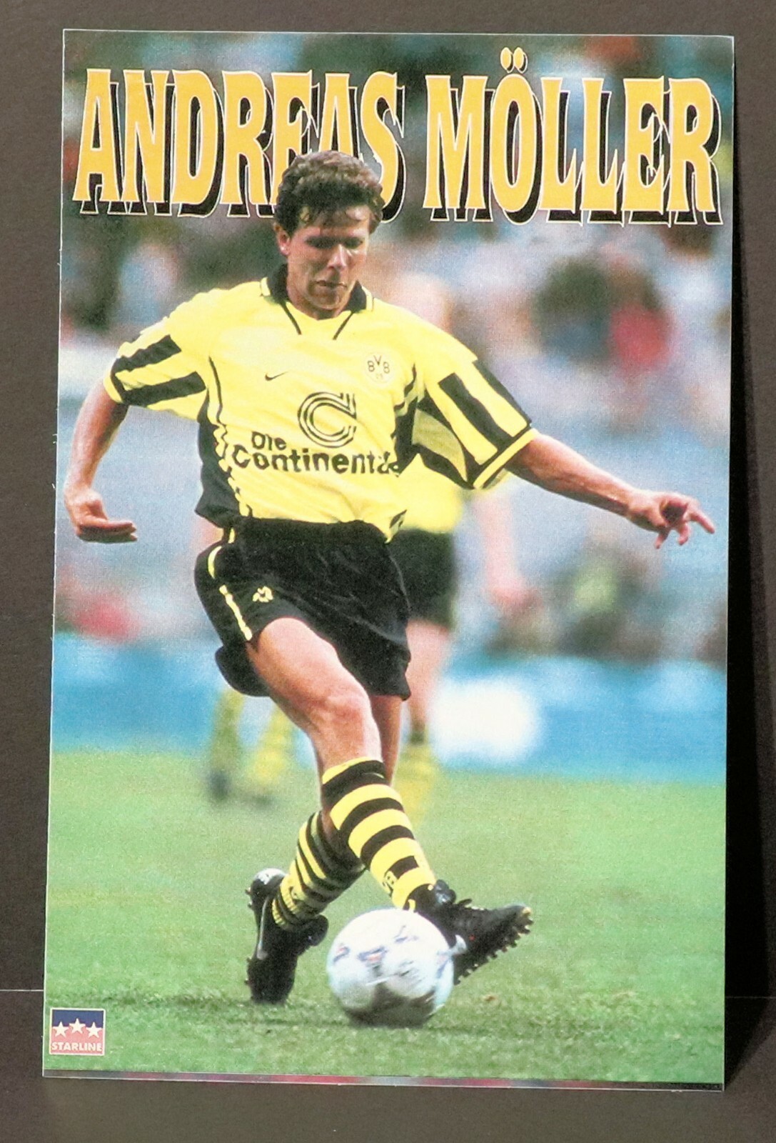 ANDREAS MOLLER SOCCER STARLINE MLS SOCCER MINI 3 1/4" x5" RARE POSTER ...