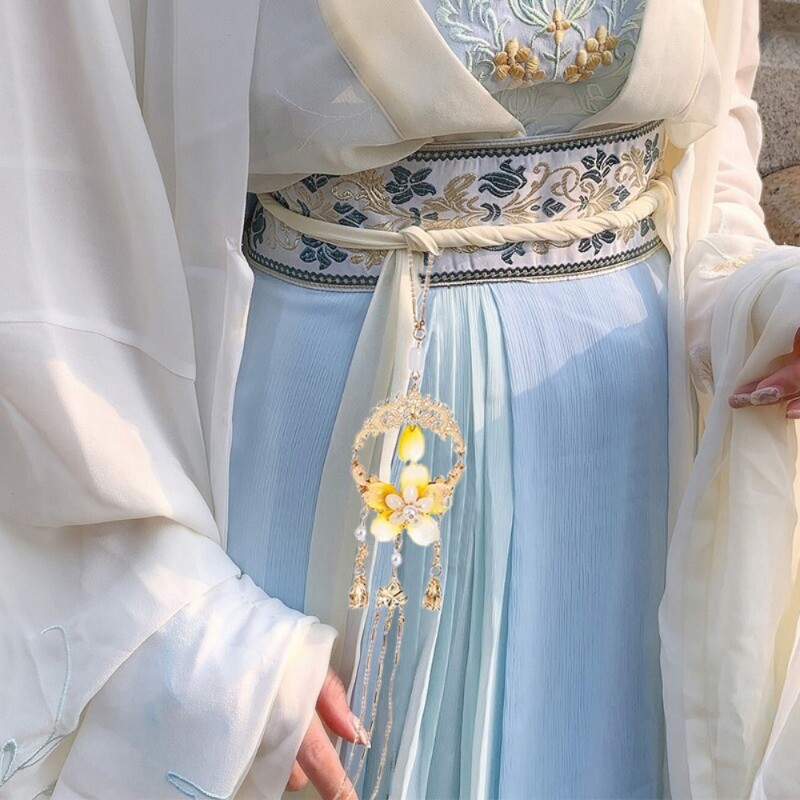 Chinese Cheongsam Hanfu Tassel Pendant Waist Chain Fringe Hanging ...