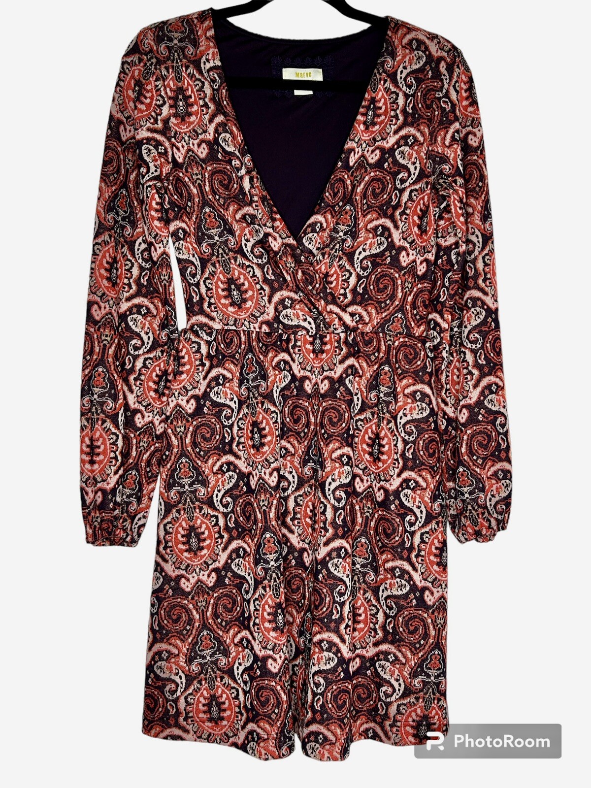 Maeve By Anthropologie Paisley Pattern Dress Retro 70… - Gem