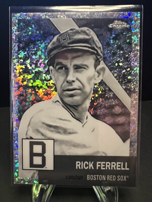 2022 TOPPS CHROME PLATINUM #142 RICK FERRELL BLACK & WHITE MINI-DIAMOND ...