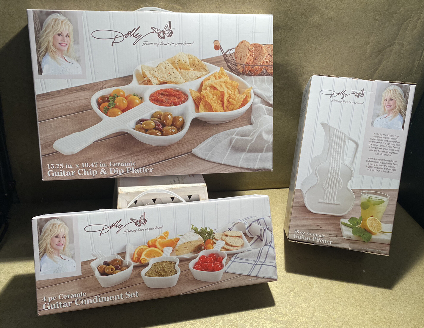 Tabletops Unlimited Dolly Parton Ceramic Platter, Pitcher or Condiment ...